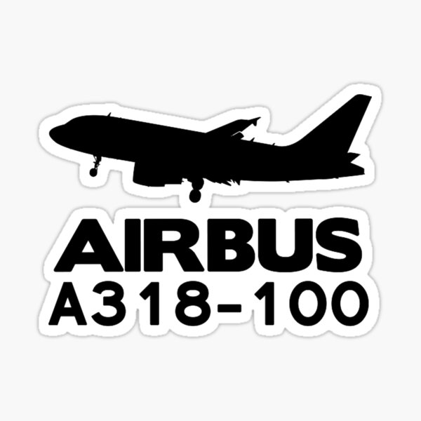 "AIRBUS A318-100" Sticker by Ljubo339- | Redbubble