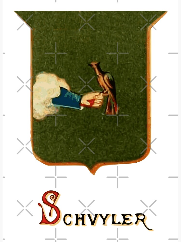 "Schuyler Family Coat of Arms" Poster for Sale by Heraldica | Redbubble