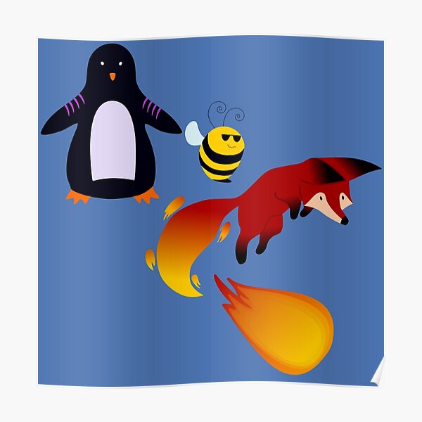 "The Tenacious Trio" Poster by VKayPerkins | Redbubble