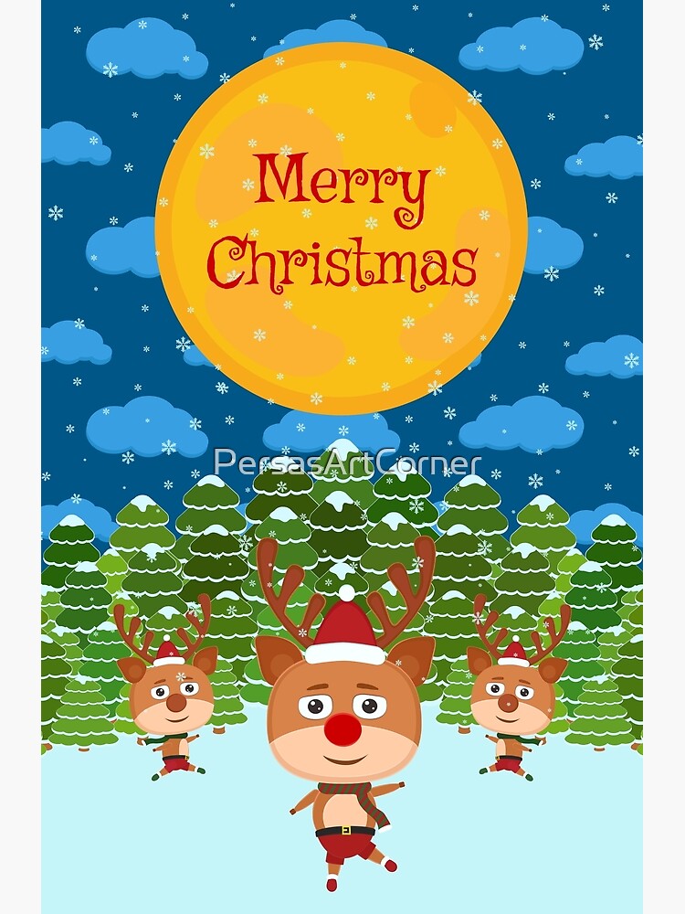 Lámina fotográfica «Feliz Navidad de Rudolph y sus amigos | 2da edición ...