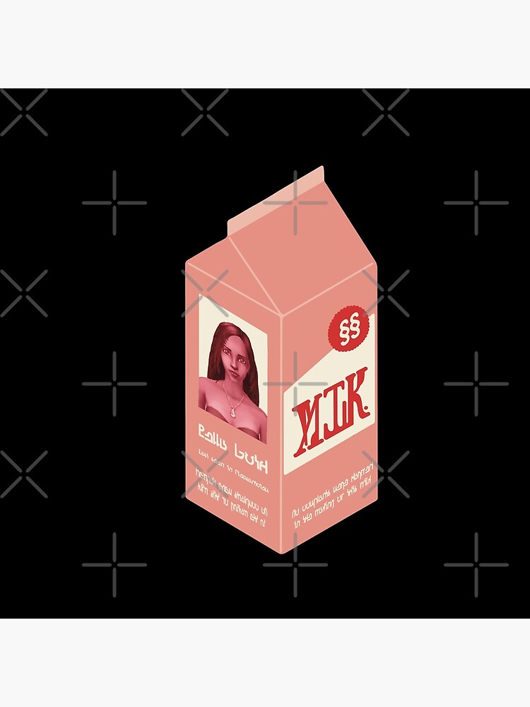 "The Sims 2 Bella Goth Missing Poster on Milk Carton" Throw Pillow by ...