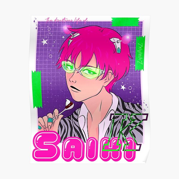 "The Disastrous Life of Saiki K - Saiki" Poster for Sale by 2nthePink ...