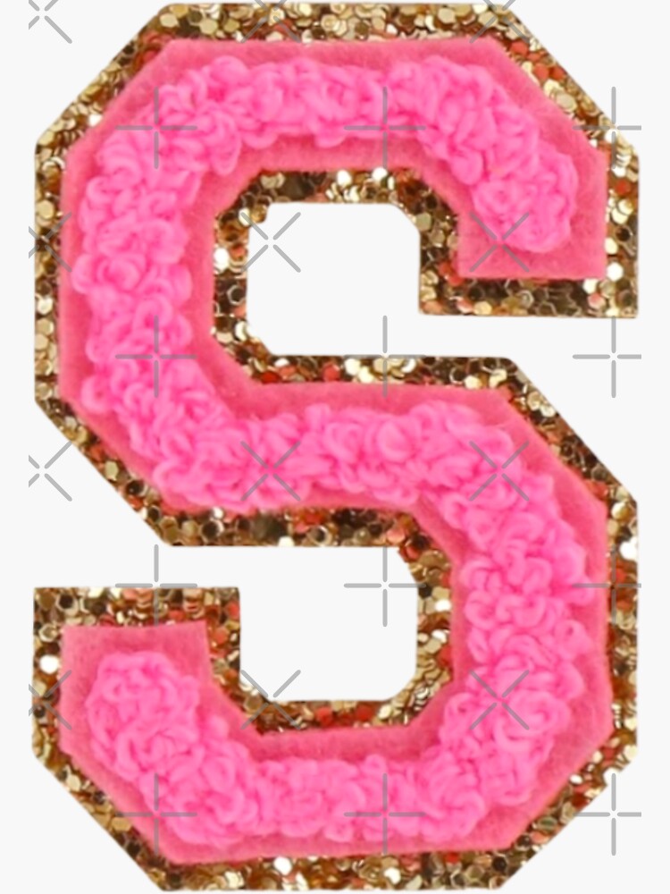 "pink varsity letter | S" Sticker for Sale by Tr3ndyDesignss | Redbubble