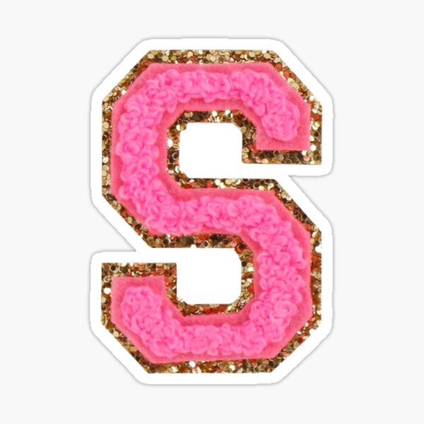 "pink varsity letter | S" Sticker for Sale by Tr3ndyDesignss | Redbubble