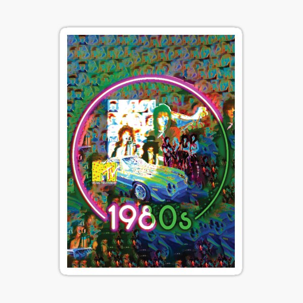 "The 80s" Sticker for Sale by emmahulet | Redbubble