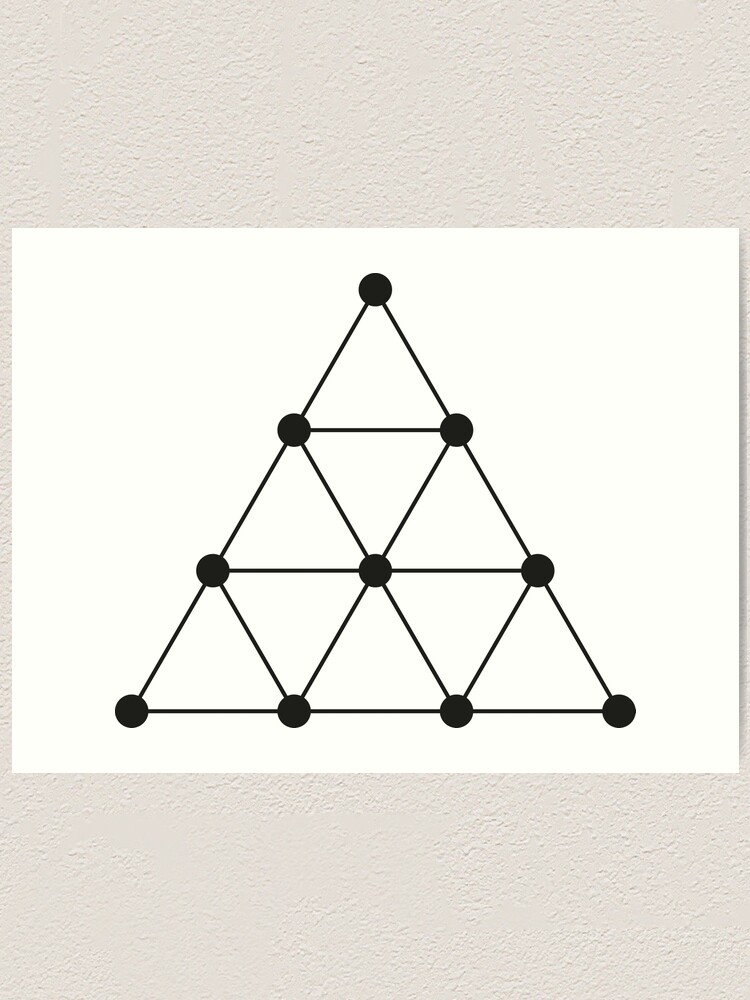 "Tetraktys, The Unit Of Four - Pythagoras " Art Print for Sale by nitty ...