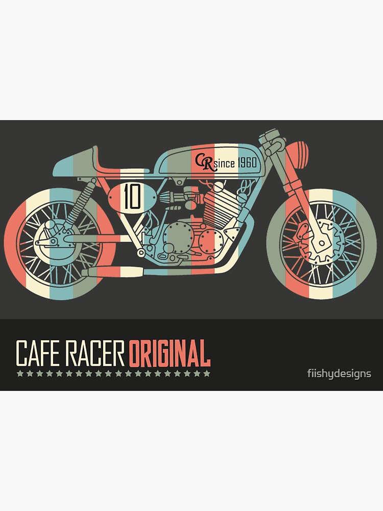 "cafe racer" Sticker by fiishydesigns | Redbubble