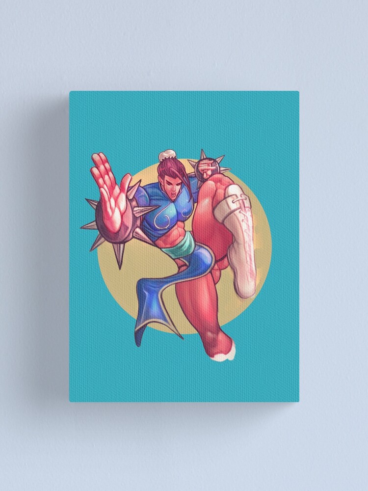 "Chun Li, Street fighter, Gender Bender Fanart" Canvas Print for Sale ...