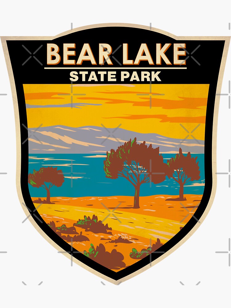 "Bear Lake State Park Badge Utah " Sticker for Sale by KrisSidDesigns ...