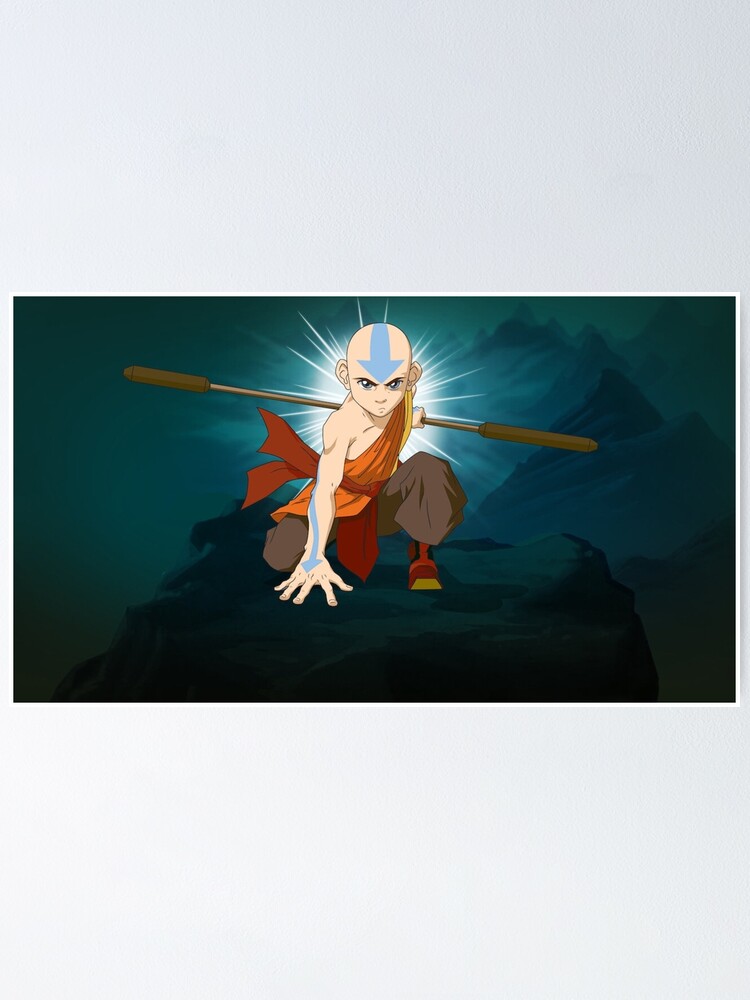 "Aang Avatar the Last Airbender" Poster for Sale by grogers64 | Redbubble