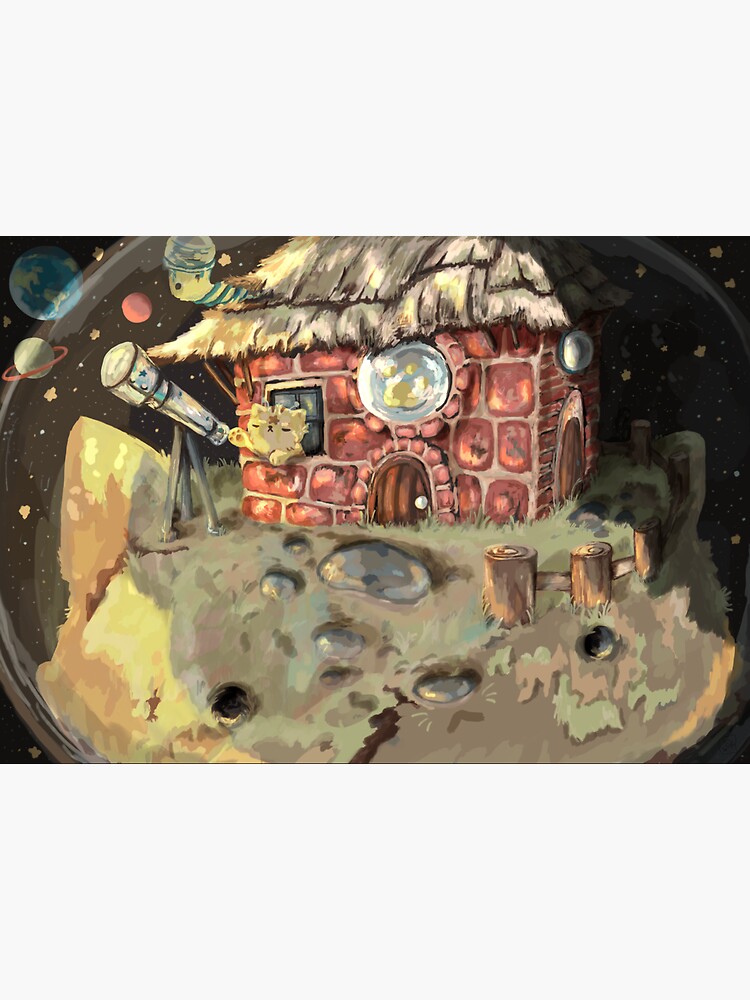 "Planet Cat!" Sticker for Sale by SkyeeDraws | Redbubble