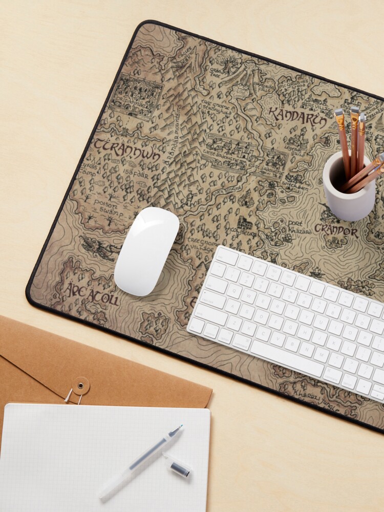 "Vintage Map of Gielinor inspired by RuneScape OS" Mouse Pad for Sale ...