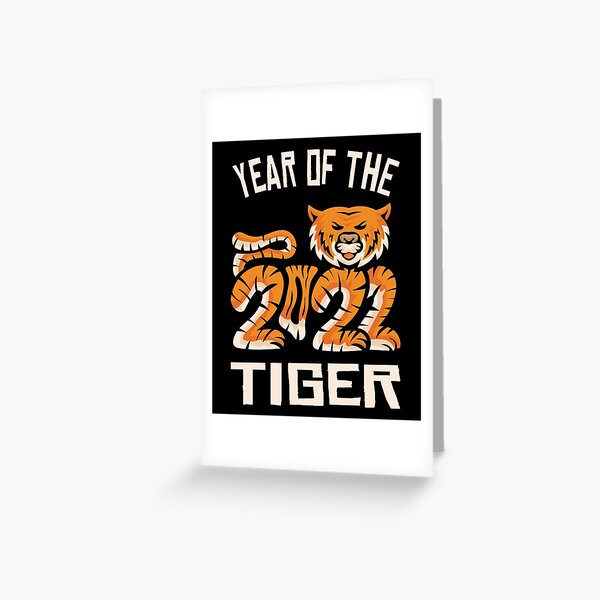 "Chinese New Year - Year Of The Tiger 2022 Cute Tiger" Greeting Card ...