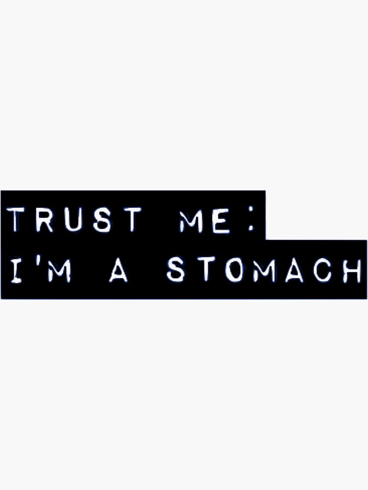 "Stomach" Sticker for Sale by scottbarr456 | Redbubble