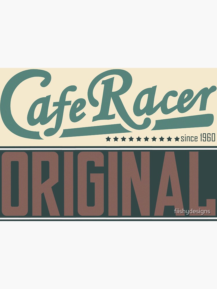 "cafe racer" Sticker by fiishydesigns | Redbubble