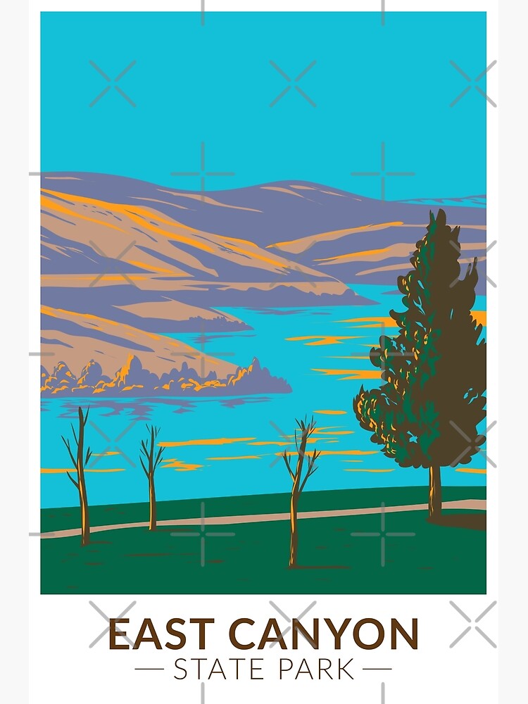 "East Canyon State Park Utah Vintage" Poster for Sale by KrisSidDesigns ...