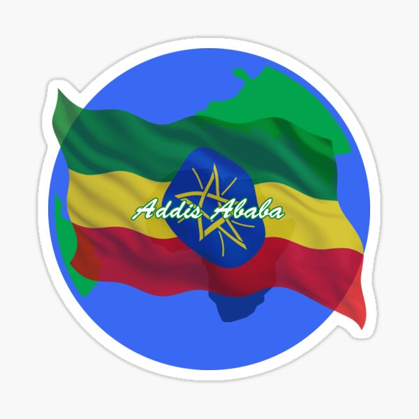 "Addis Ababa, Ethiopia" Sticker for Sale by assortedtees | Redbubble