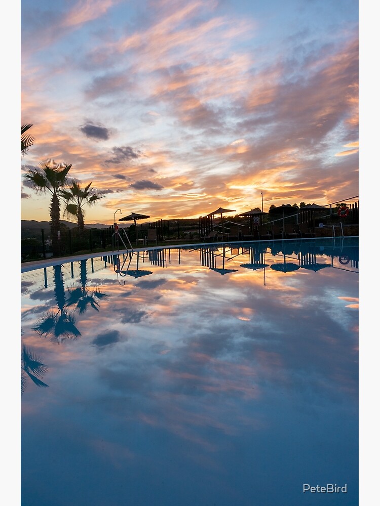 "End of Summer vibes - sunset over pool" Poster for Sale by PeteBird ...