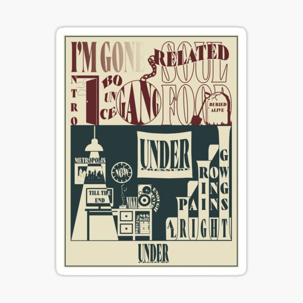 "Under Pressure Poster (Tracklist) - Logic" Sticker for Sale by ...