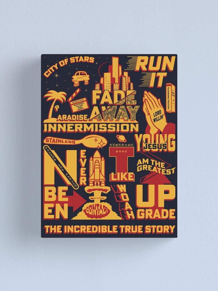 "The Incredible True Story Poster (Tracklist) - Logic" Canvas Print for ...