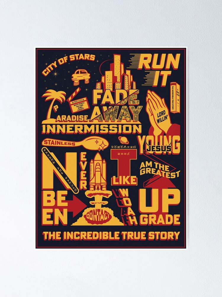 "The Incredible True Story Poster (Tracklist) - Logic" Poster for Sale ...