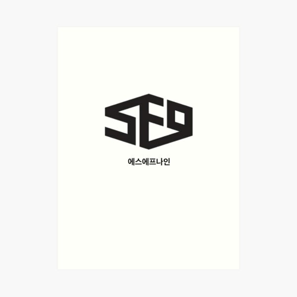 "SF9 Logo Hangul" Art Print by theapeep42 | Redbubble