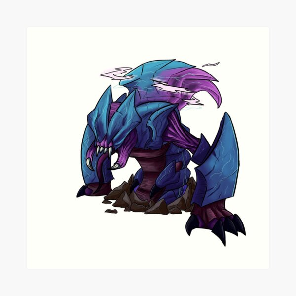 "Rek'sai" Art Print for Sale by SheeKN | Redbubble