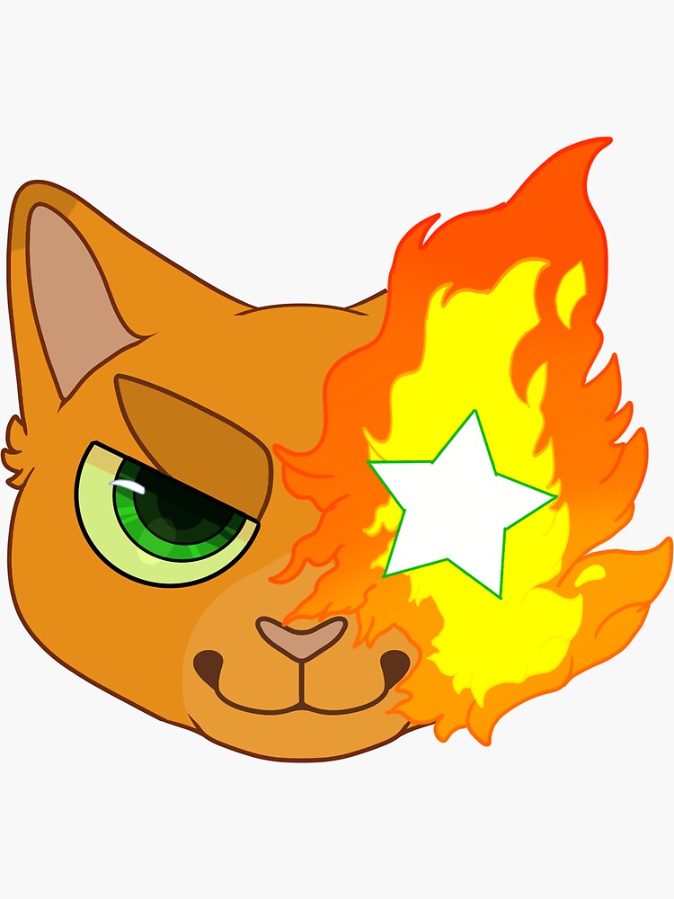 "Firestar Head" Sticker for Sale by apple-glass | Redbubble