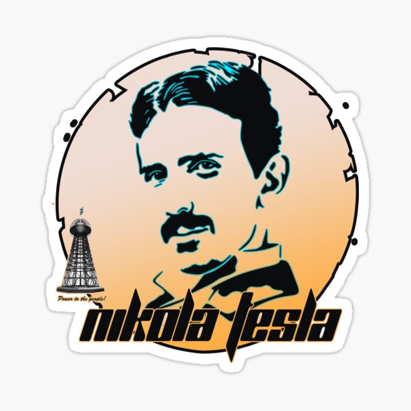 "Nikola Tesla" Sticker for Sale by pypelcoco | Redbubble
