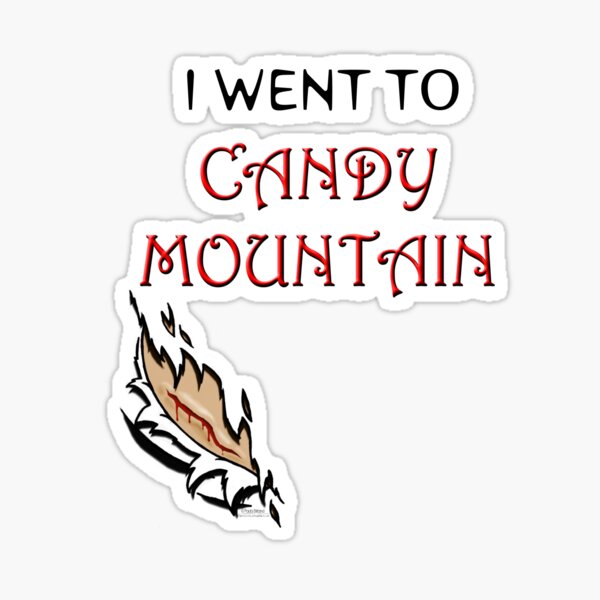 "Candy Mountain" Sticker for Sale by hatefueled | Redbubble