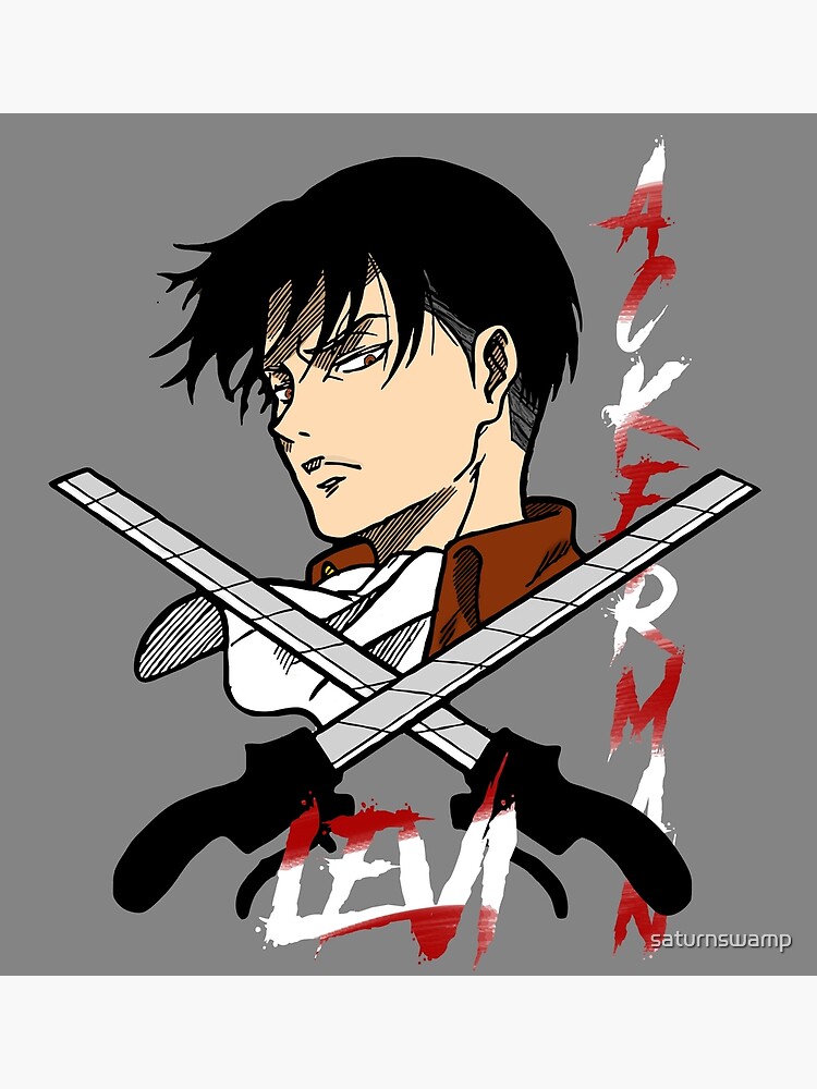 "Levi Ackerman Vector || Attack On Titan Merch" Art Print by ...