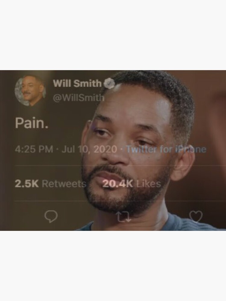 Pegatina «Will Smith Dolor Meme» de debracornell97 | Redbubble