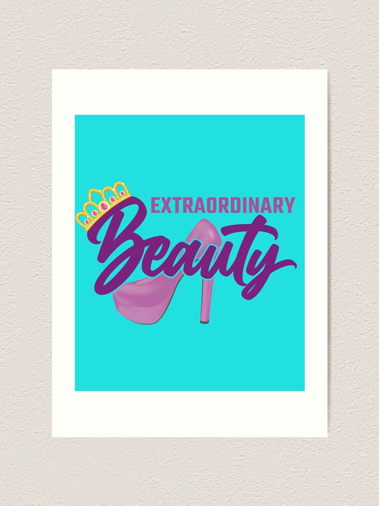 "Extraordinary Beauty Logo" Art Print for Sale by laExpose | Redbubble