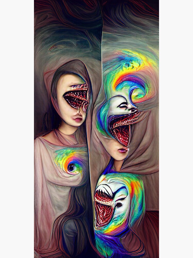 "This is a representation of bipolar disorder" Sticker by kiertwice ...