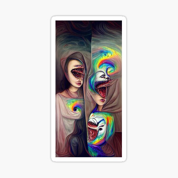 "This is a representation of bipolar disorder" Sticker by kiertwice ...