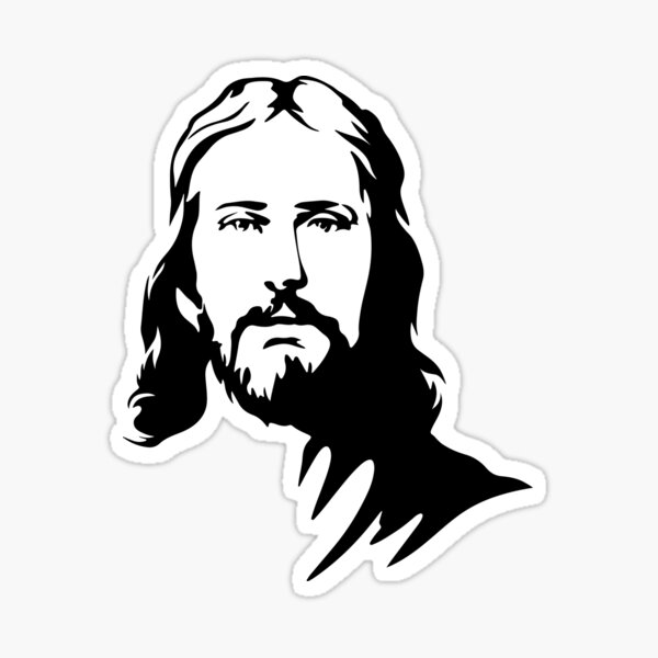 "Lord Jesus, Jesus Christ, Lord Jesus, Face" Sticker for Sale by Barhum ...