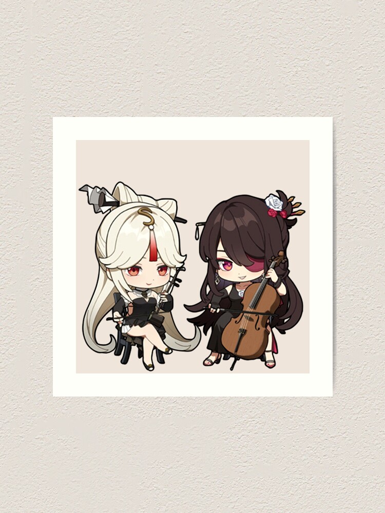 "Chibi Beidou & Ningguang - Genshin Impact" Art Print for Sale by ...