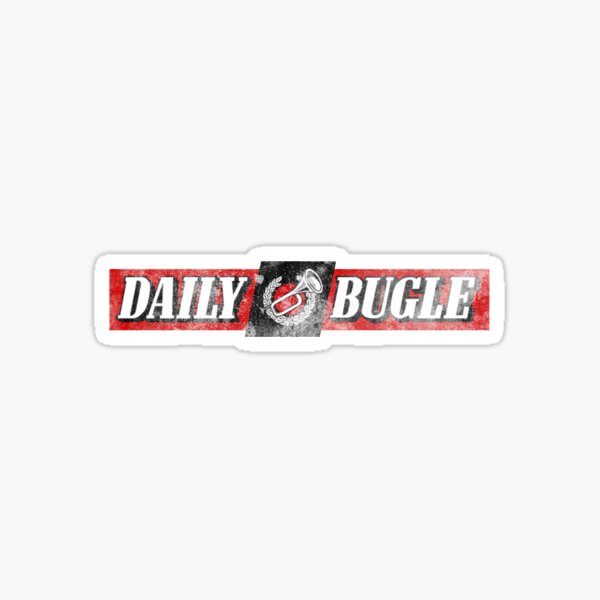 "Daily Bugle News VINTAGE LOGO RAIMI white background " Sticker for ...