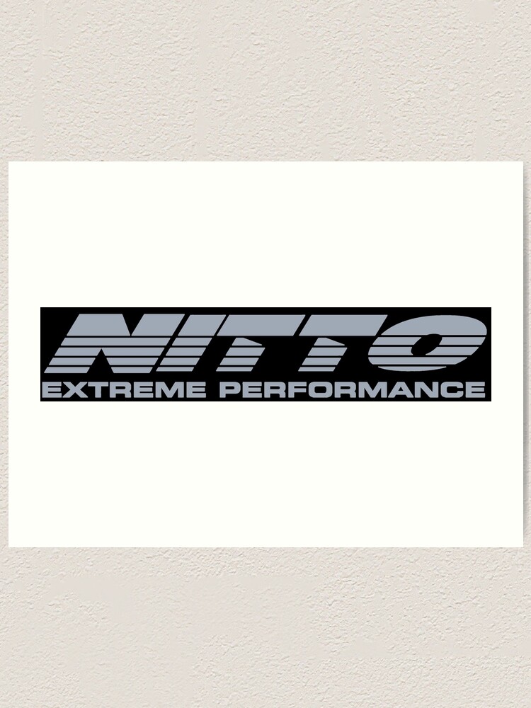 "TIRE -"nitto logo"LOGO" Art Print for Sale by JacobDewald501 | Redbubble