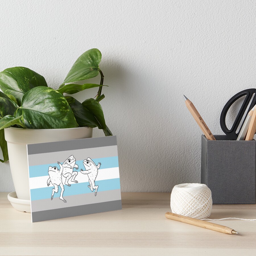 "Demiboy Pride Flag Frogs #aesthetic #cottagecore" Art Board Print by ...