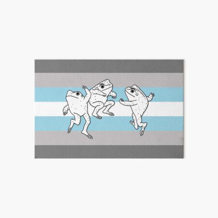 "Demiboy Pride Flag Frogs #aesthetic #cottagecore" Art Board Print by ...