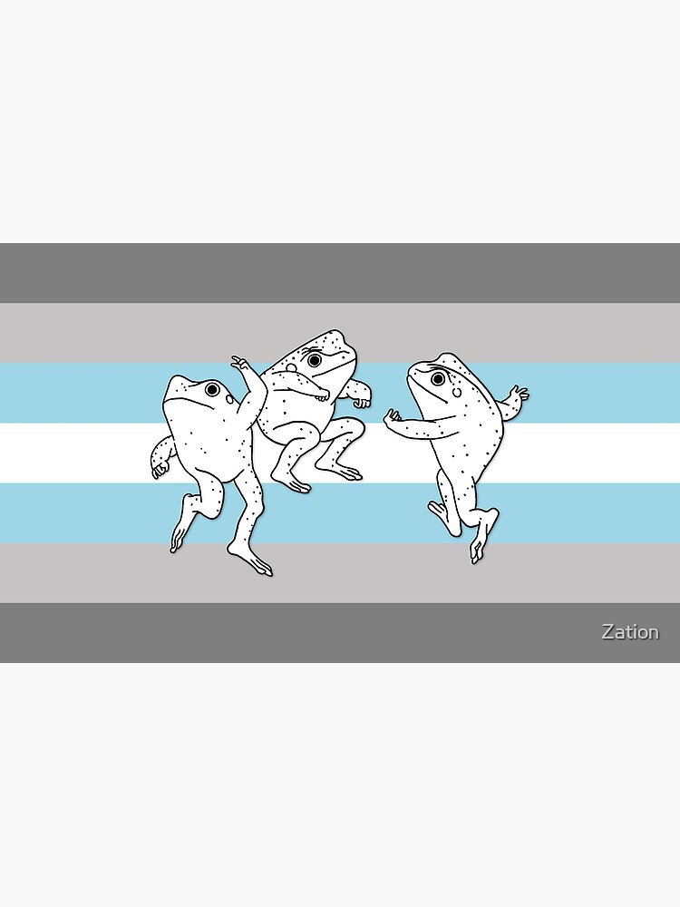"Demiboy Pride Flag Frogs #aesthetic #cottagecore" Poster for Sale by ...