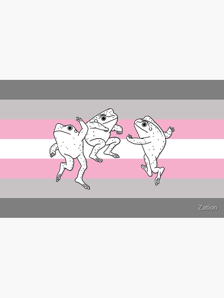"Demigirl Pride Flag Frogs #aesthetic #cottagecore" Poster by Zation ...