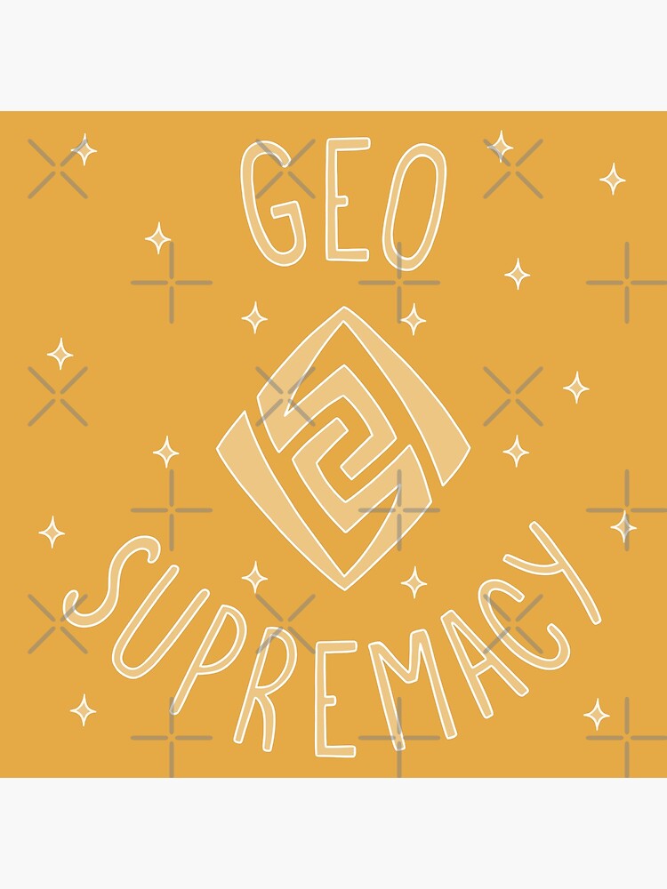 Póster «Genshin Impact Elements Geo Supremacy» de cobaltcrown08 | Redbubble