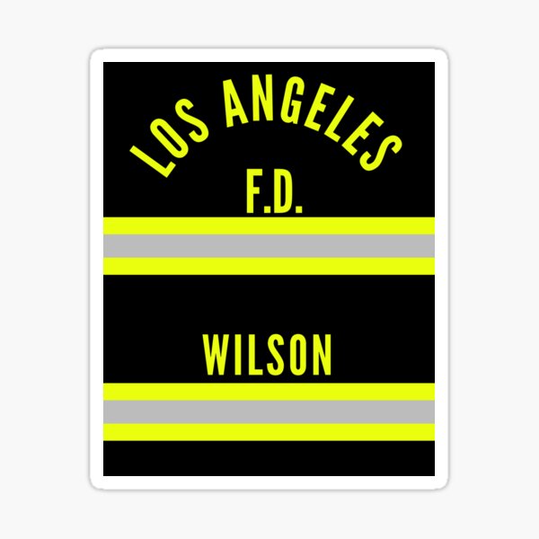 "LAFD Wilson" Sticker for Sale by keepgrinding | Redbubble