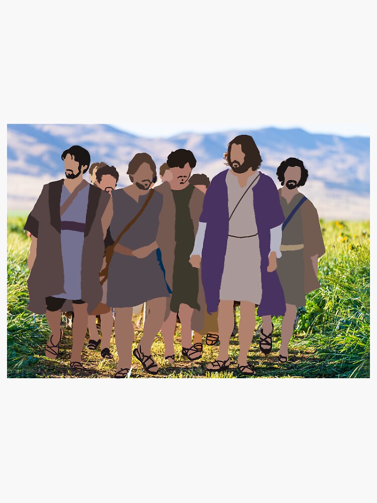 "The Chosen Jesus and Disciples" Sticker for Sale by MidwesternFlair ...