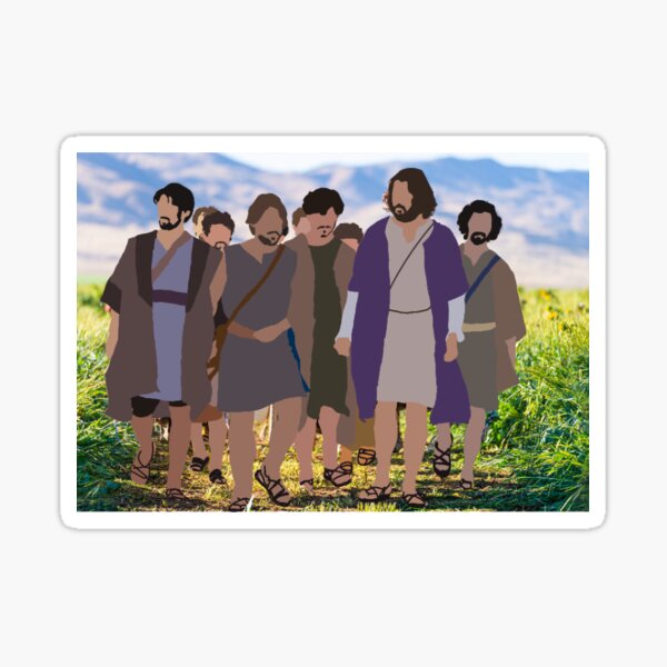 "The Chosen Jesus and Disciples" Sticker for Sale by MidwesternFlair ...