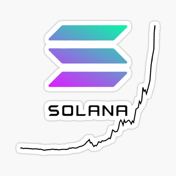 "Solana Graph" Sticker by LightningJelly | Redbubble