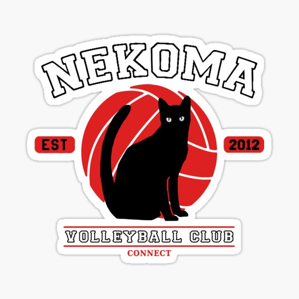 "Nekoma High - Connect" Sticker for Sale by mickweewee | Redbubble