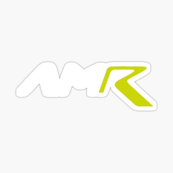 "CAR - "ASTON MARTIN AMR" - LOGO" Sticker by JohnBell501 | Redbubble